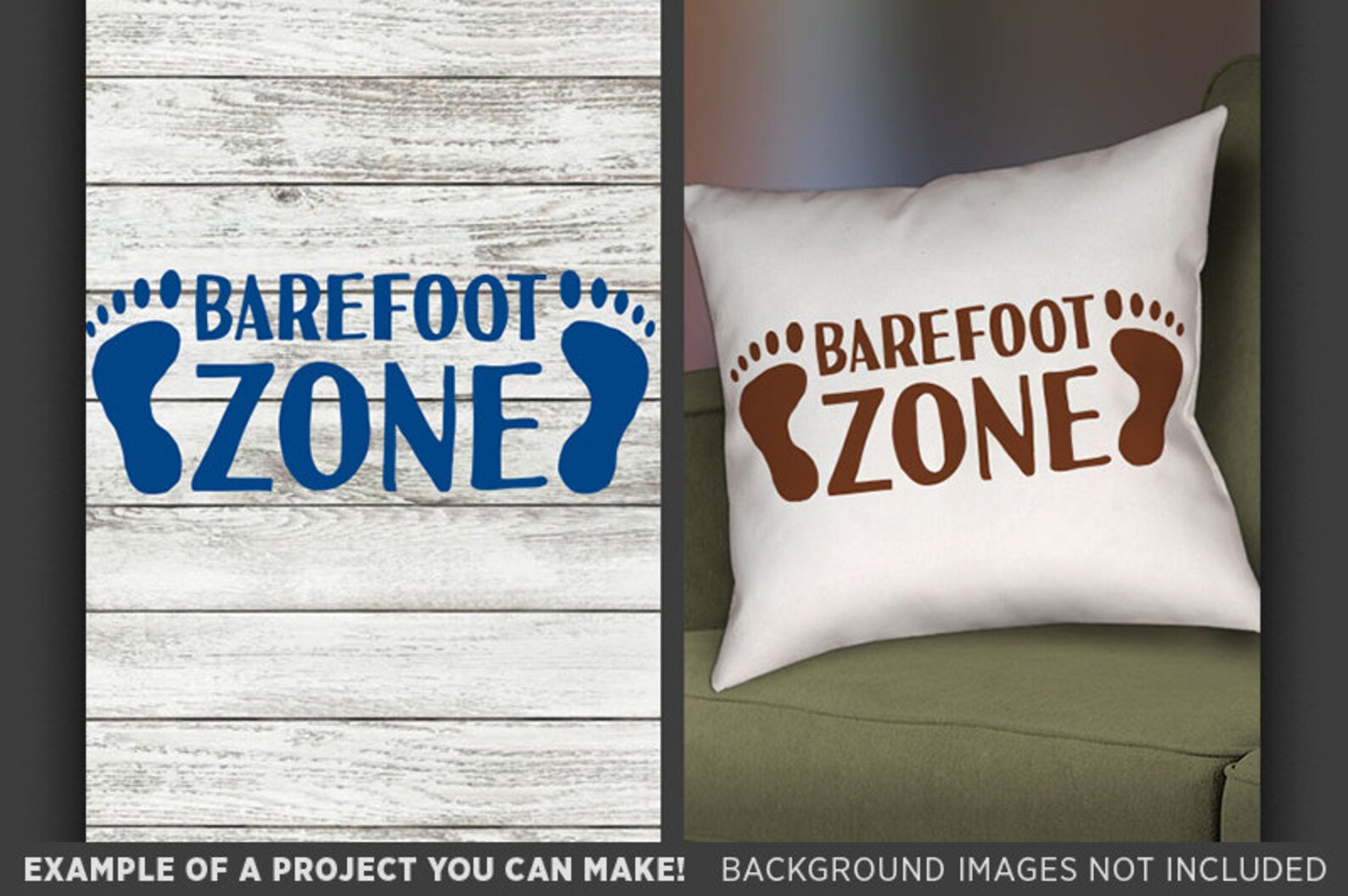 Barefoot Zone SVG Footprint Svg Beach Svg Relax Svg - Etsy