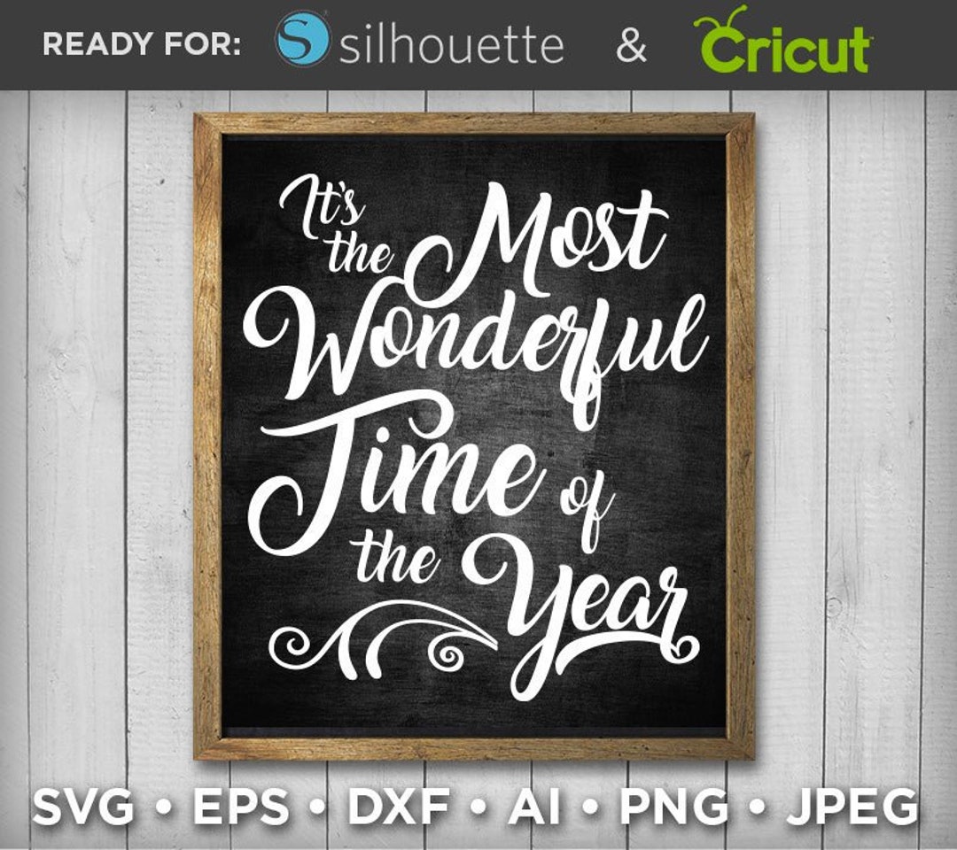 Rustic Christmas Decor SVG Files for Silhouette Christmas SVG Art for ...