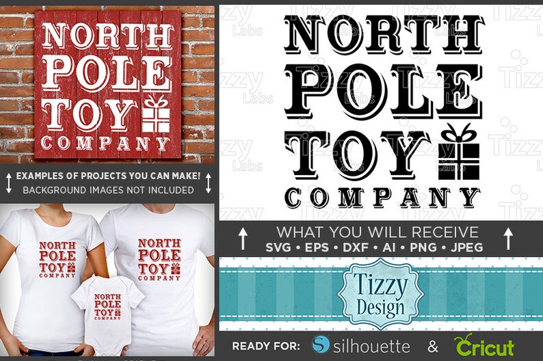 Christmas SVG North Pole Toy Company SVG North Pole | Etsy