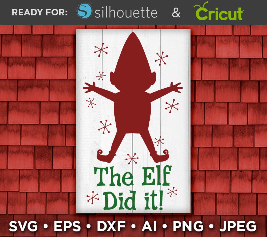 El duende lo hizo SVG El duende me hizo hacerlo SVG Elfo SVG Diseño de ...