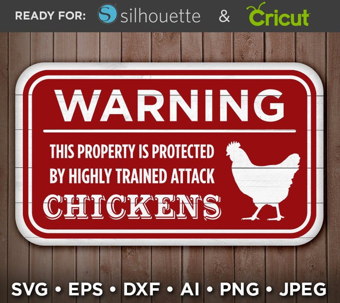 Funny Chicken Sign SVG SVG Farmhouse Sign SVG Printable - Etsy Australia