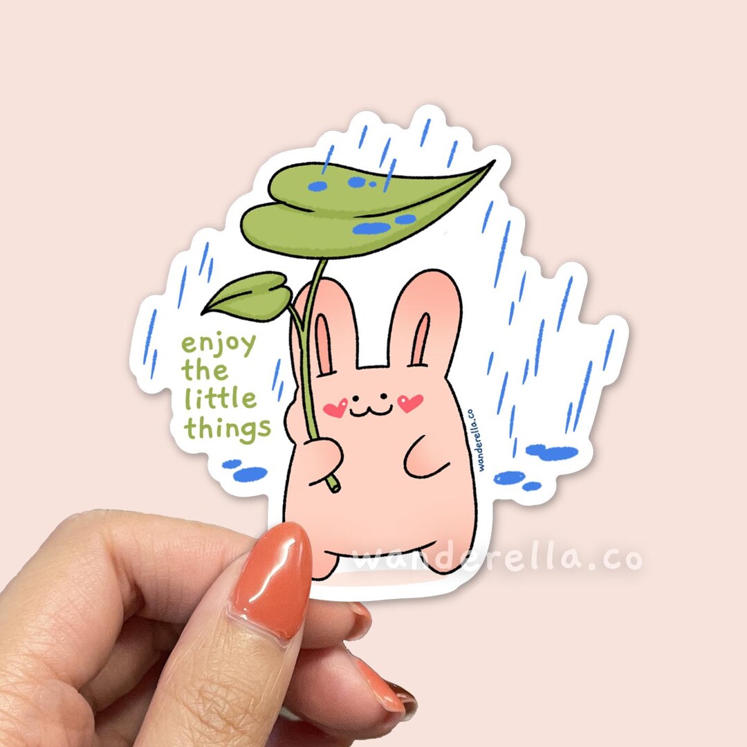 Enjoy the Little Things Sticker | Cute Vinyl Decal for Laptop & Water ...