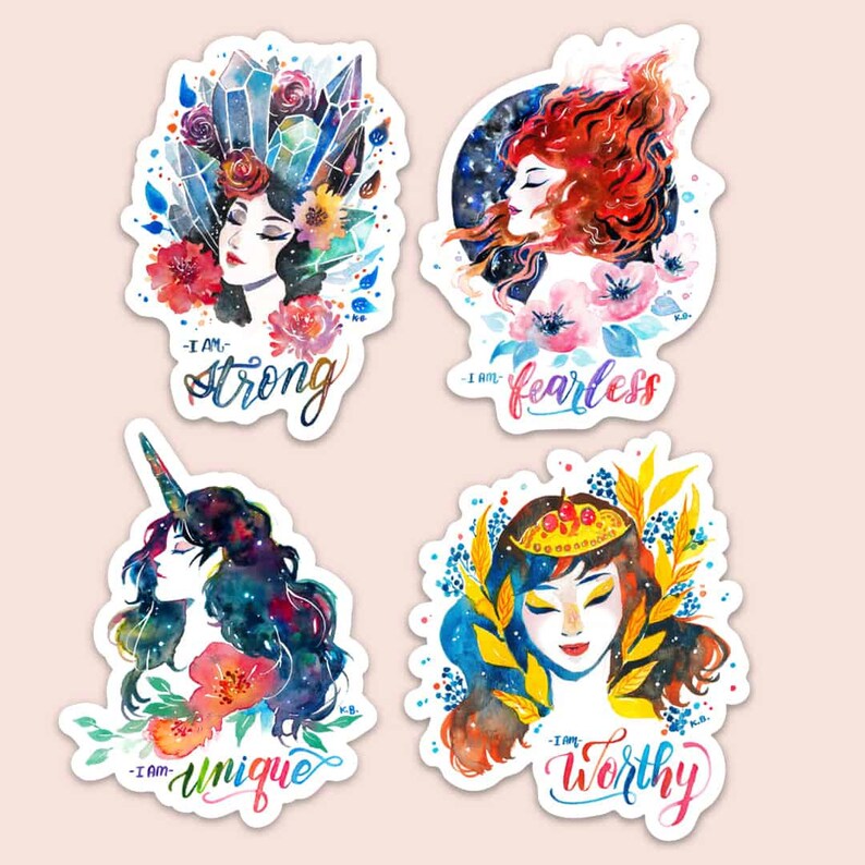 Women Empowerment stickers Laptop decal Water bottle decal | Etsy