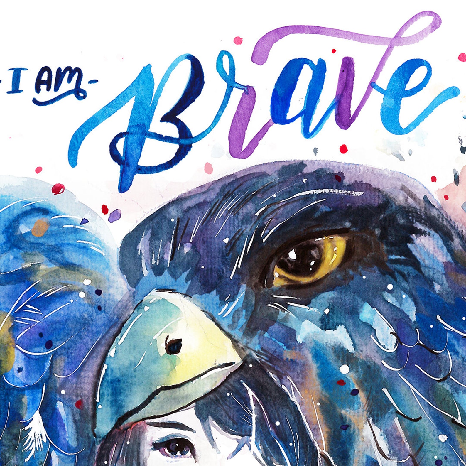 I am Brave Girl Power Women Power She Persisted | Etsy