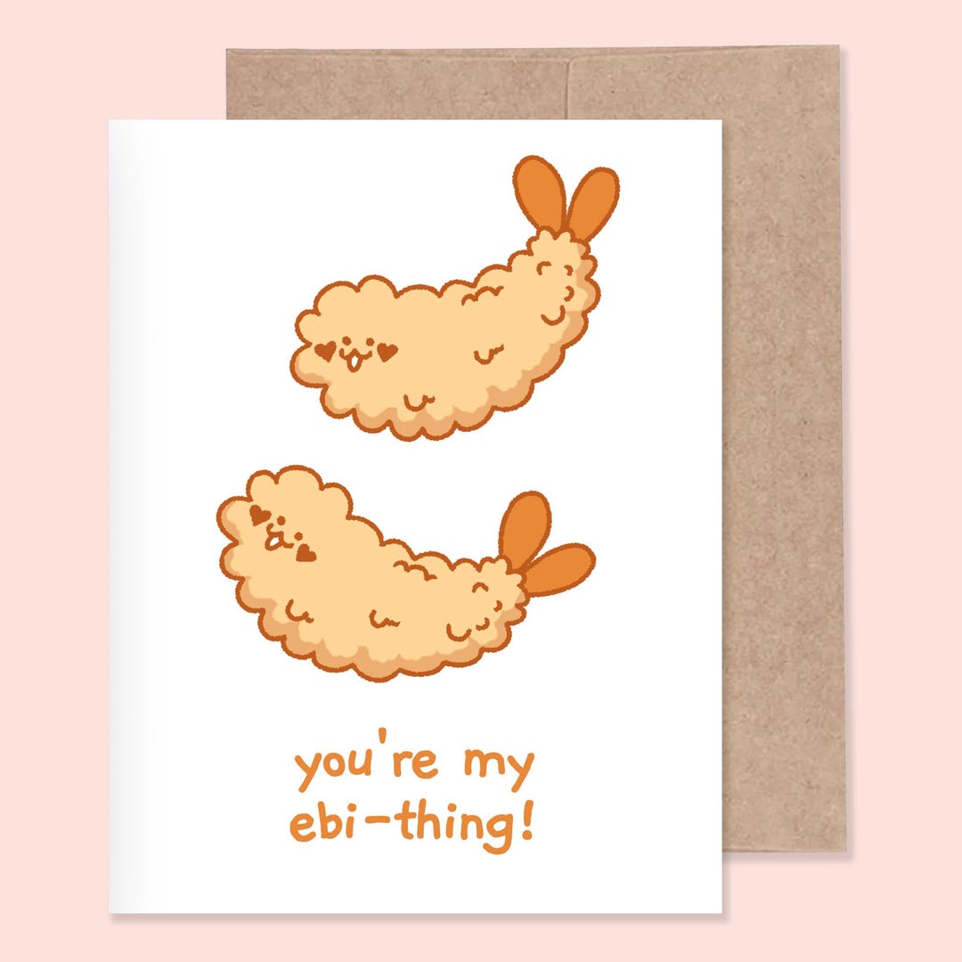 You're My Ebi-thing Greeting Card | Blank Card | Card W/envelope ...