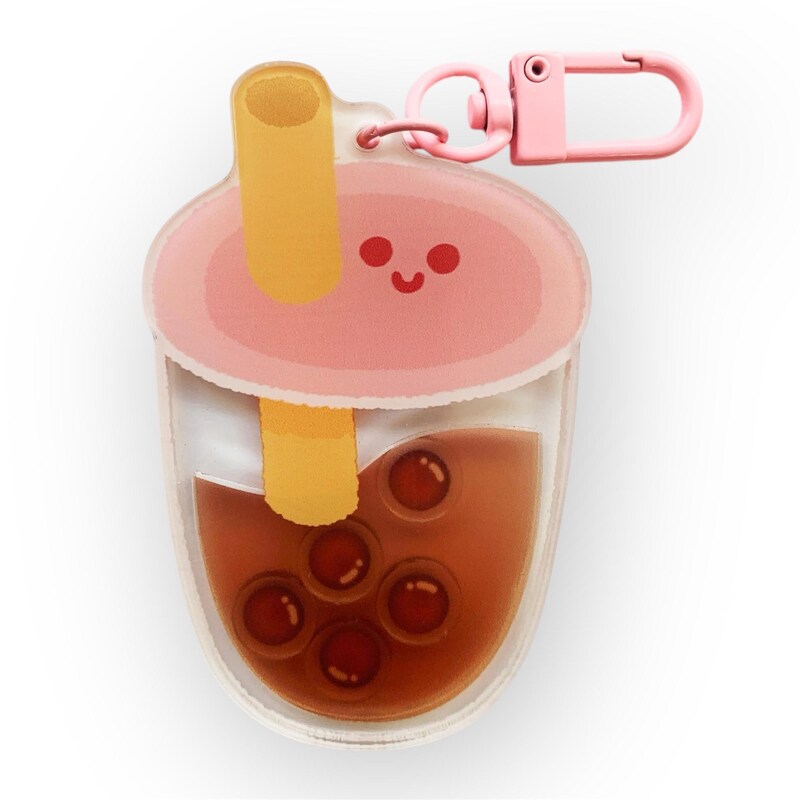 Boba Tea Keychain - Etsy