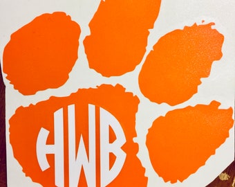 Clemson Monogram - Etsy