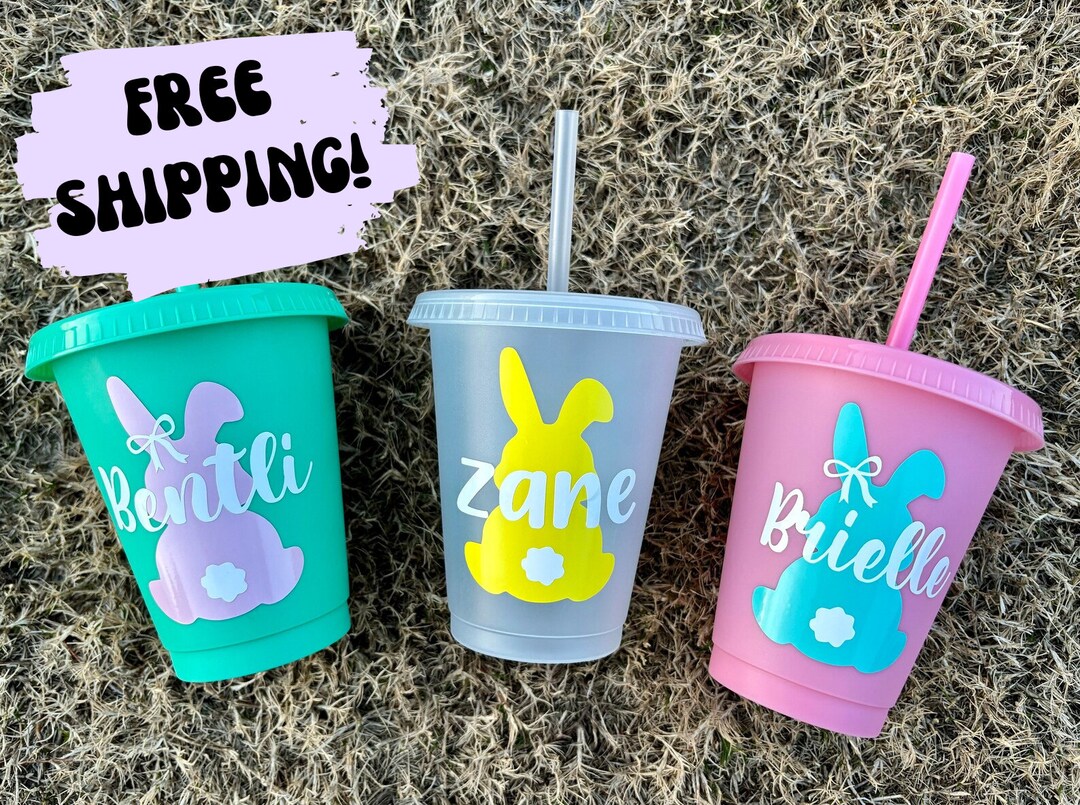 Easter Cups for Kids, Easter Basket Stuffers, Easter Decor, Kids Water ...
