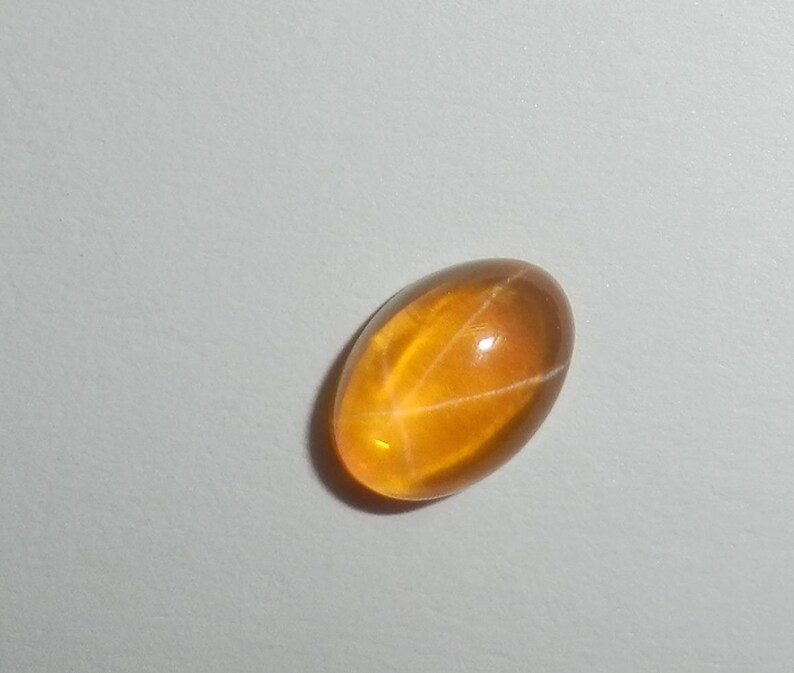 Transparent Yellow Star Sapphire Oval 7x5 Mm Cabochon Lab-created 1 ...