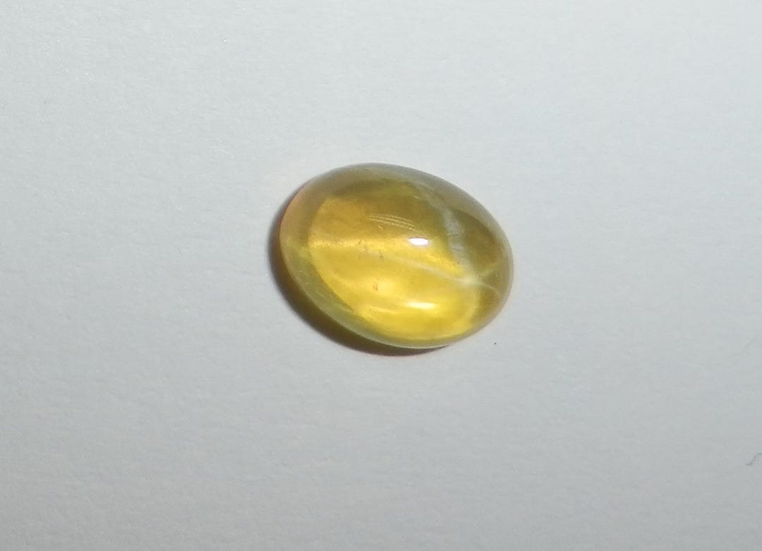 Transparent Yellow Star Sapphire Oval 7x5 Mm Cabochon Lab-created 3 ...