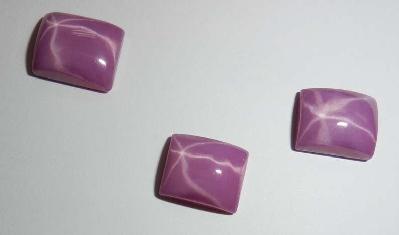 Opaque Star Ruby Rectangular 10x8 Mm Flat Cabochon Lab-created Stone 1 ...