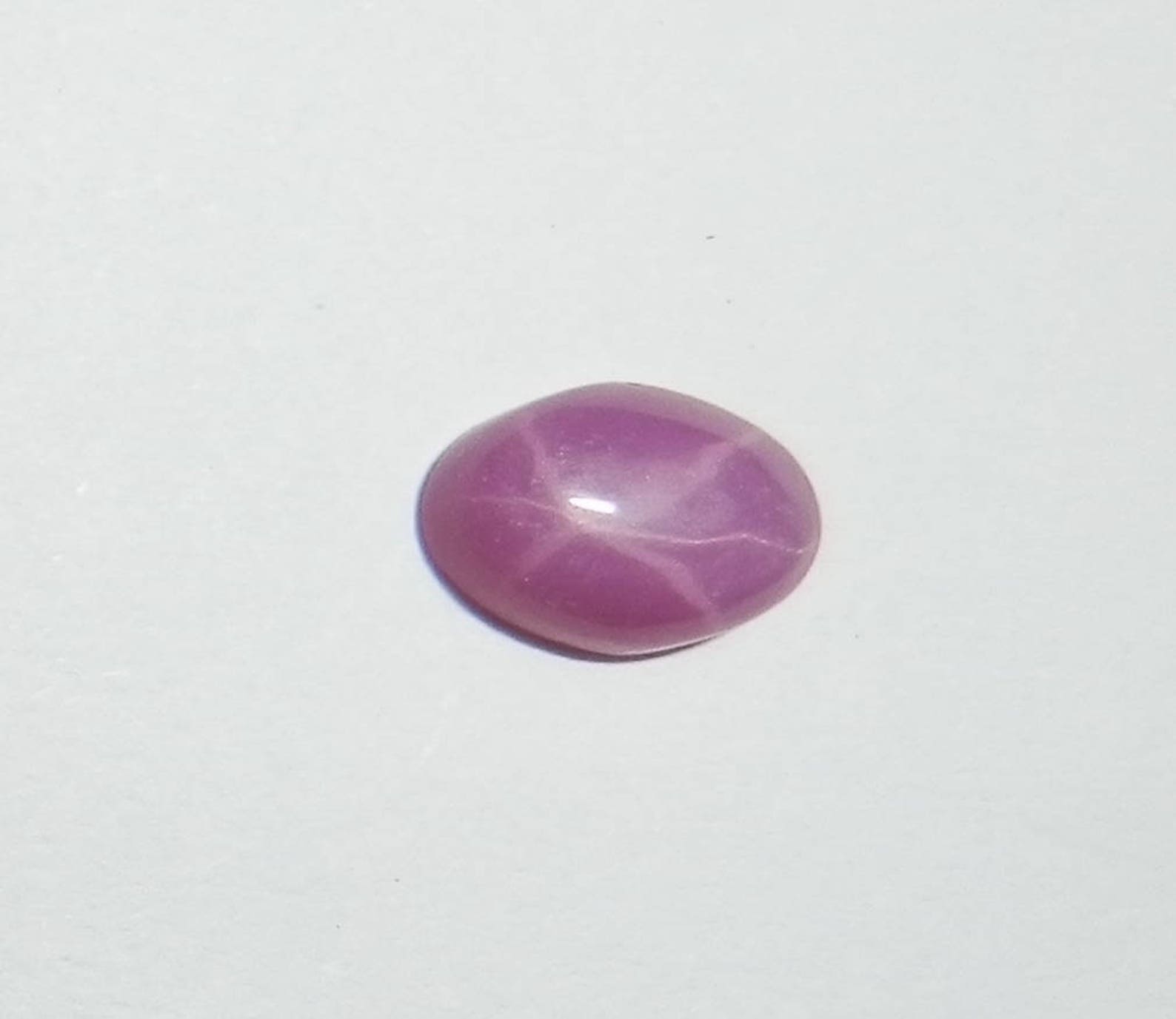 Opaque Star Ruby Oval 6x4 Mm Flat Cabochon 6 Rayed Lab-created - Etsy UK