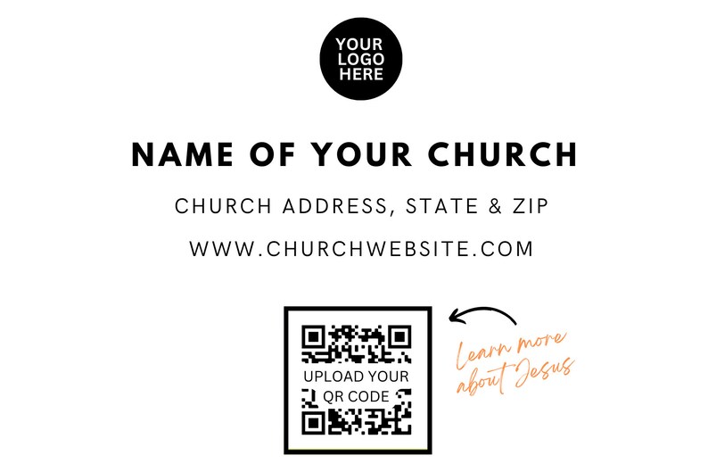 Church Outreach Invitation, 4x6 Church Invite, Editable Canva Template ...