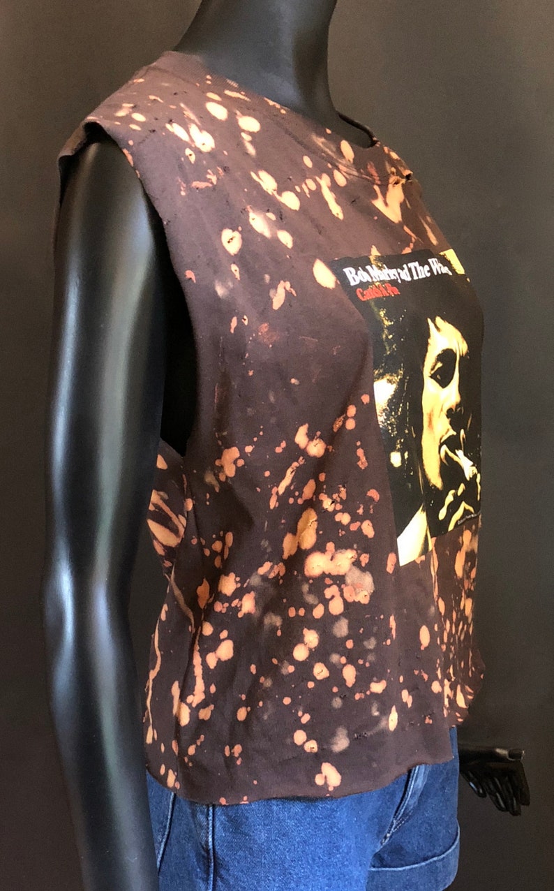 Bob Marley Catch a Fire Destroyed T-shirt by Cedella Marley - Etsy