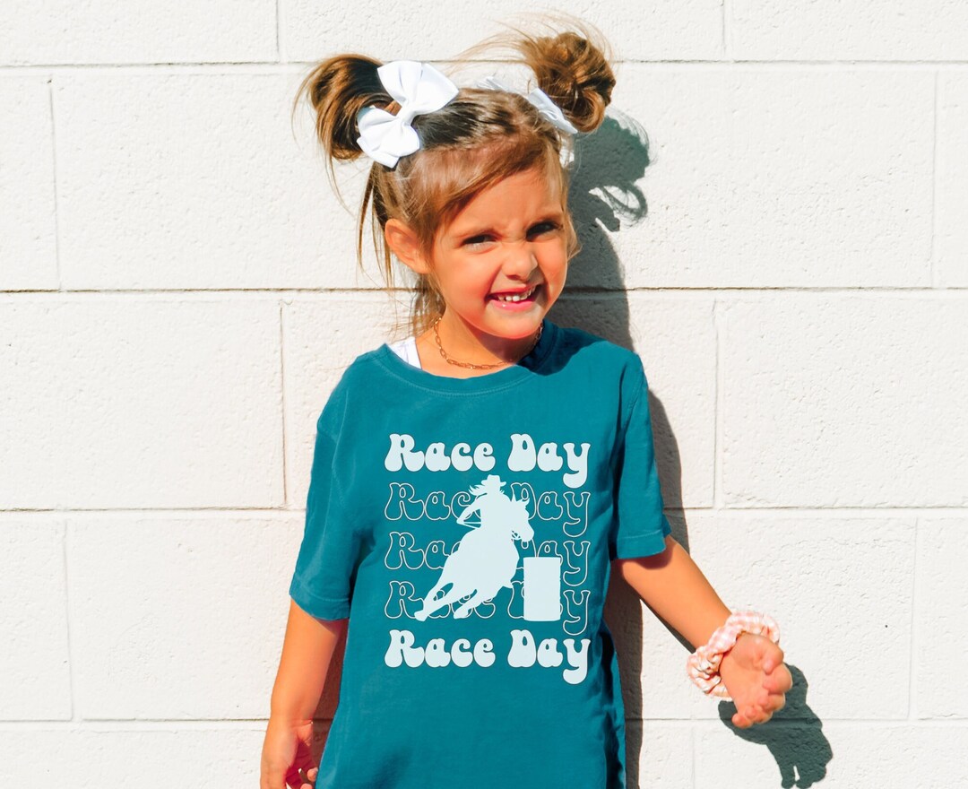 Girls Barrel Racing Race Day Shirt, Barrel Racing Top for Girls, Barrel ...