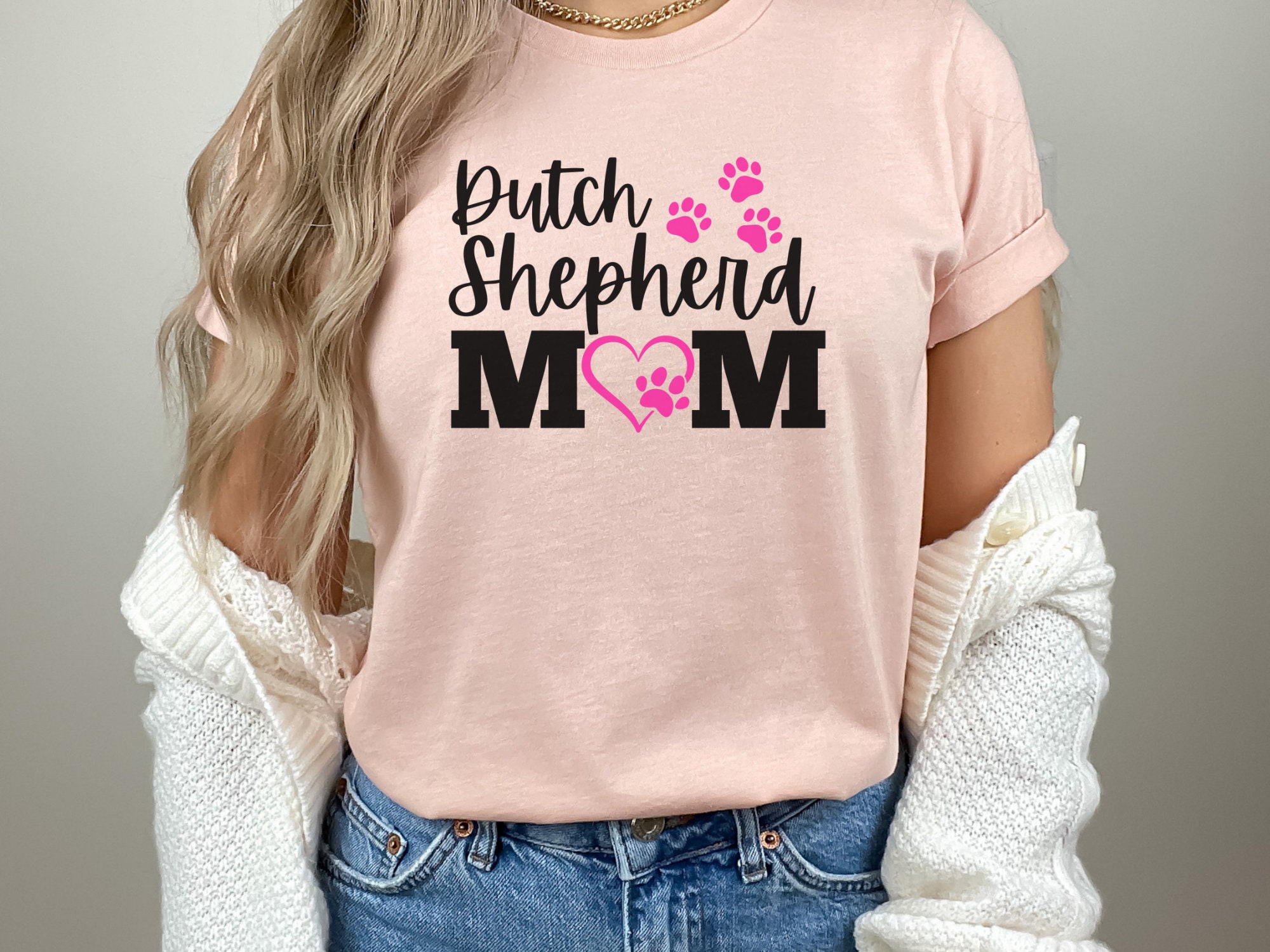 Dutch Shepherd Mom Shirt Dutch Shepherd Mama Gift, Cute Dutch Shepherd ...
