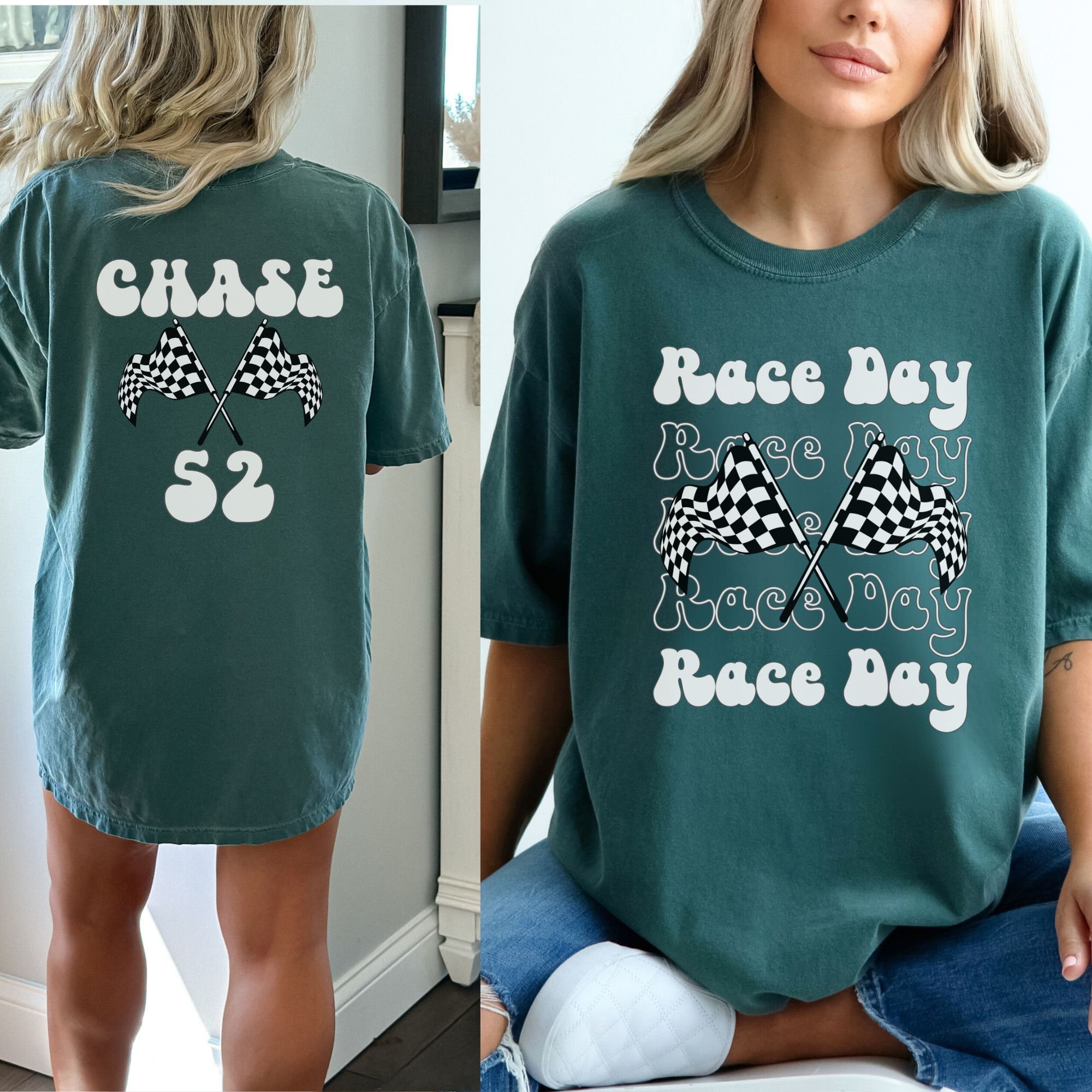 Race Day Custom Shirt, Womens Racing Top, Mom Race T-shirt, Racing ...