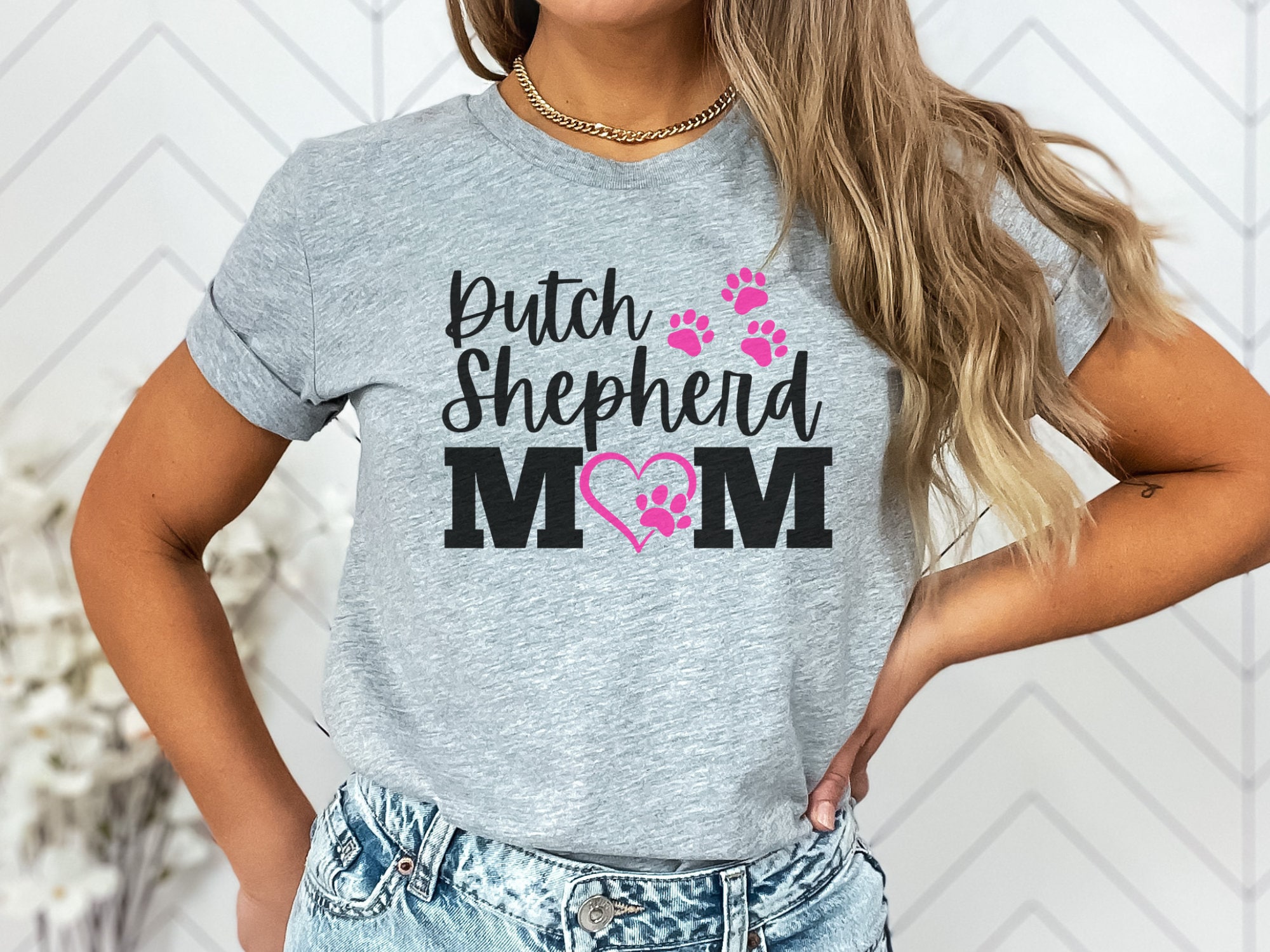 Dutch Shepherd Mom Shirt Dutch Shepherd Mama Gift, Cute Dutch Shepherd ...