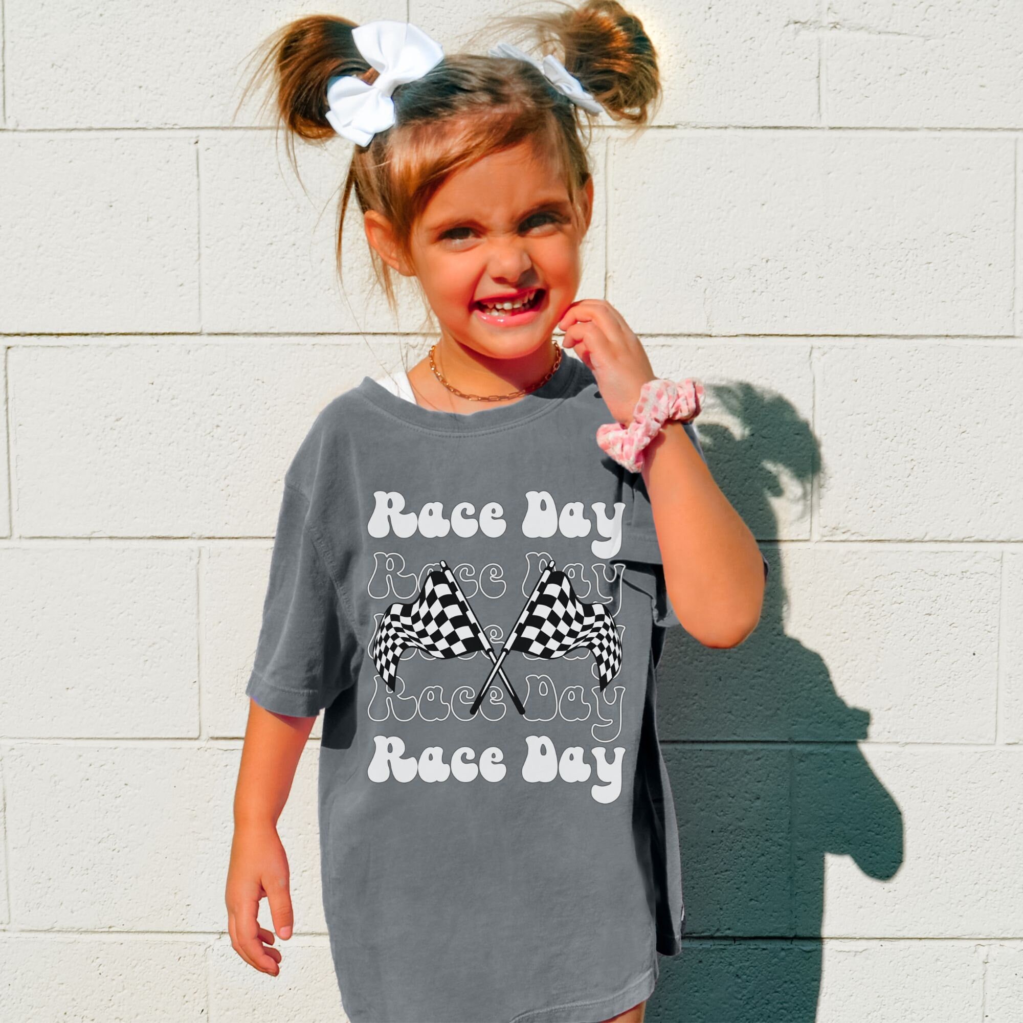 Kids Race Day T-shirt, Racing Top for Girls and Boys, Youth Race Shirt ...