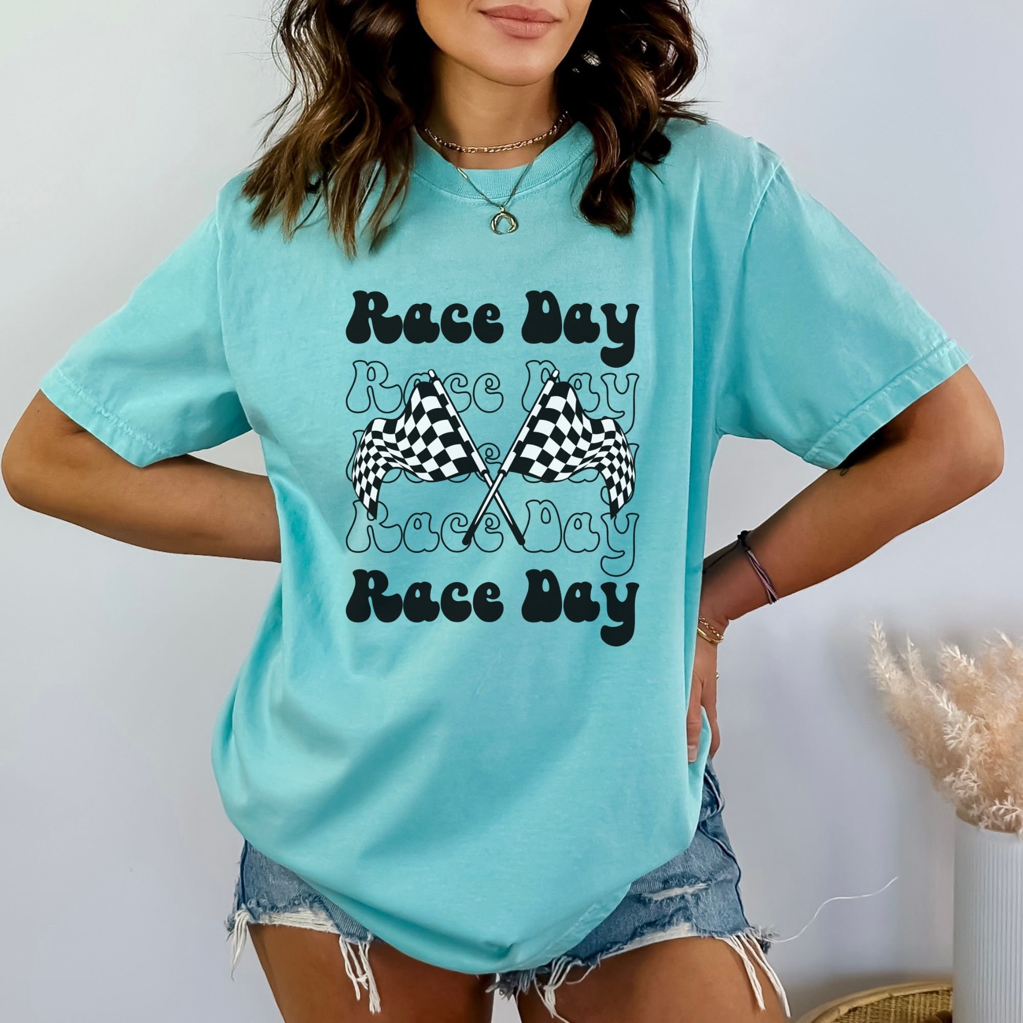 Race Day T-shirt, Racing Top for Women, Mom Race Shirt, Racing Season ...