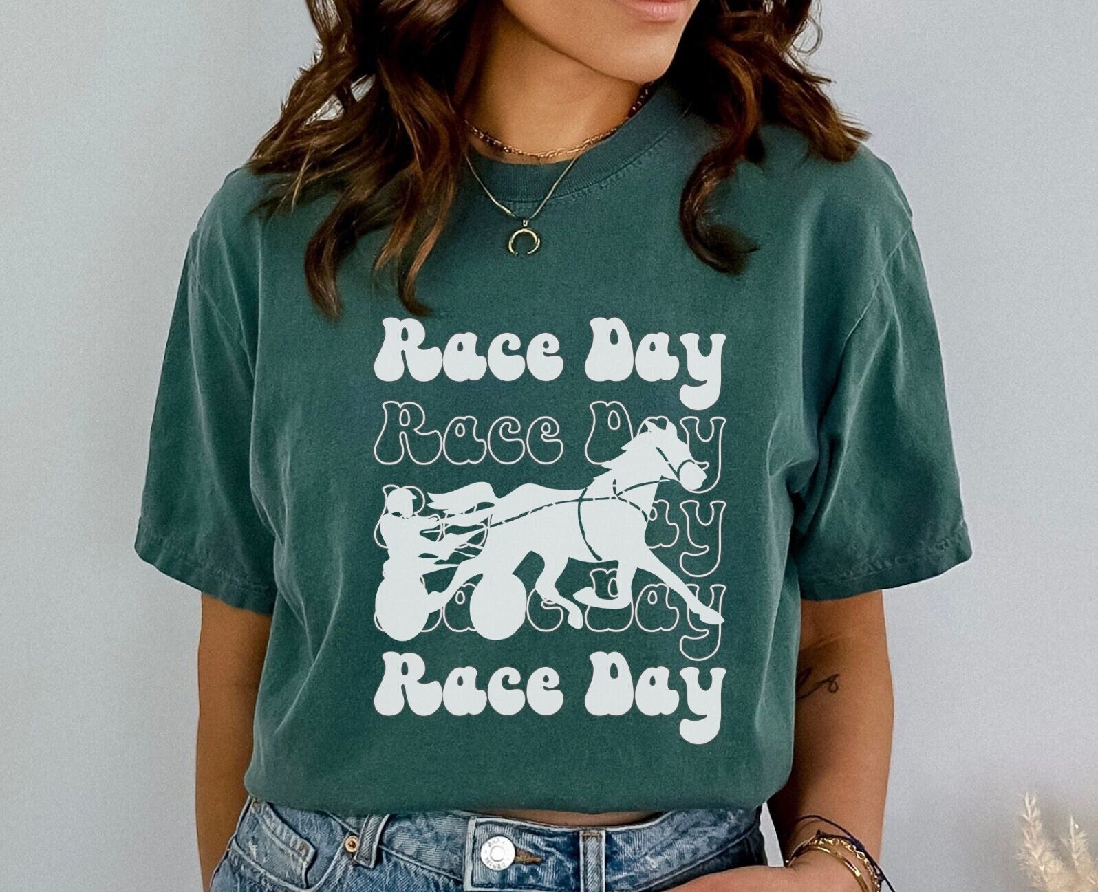 Harness Race Day Shirt, Harness Racing Top for Women, Mom Harness Race ...