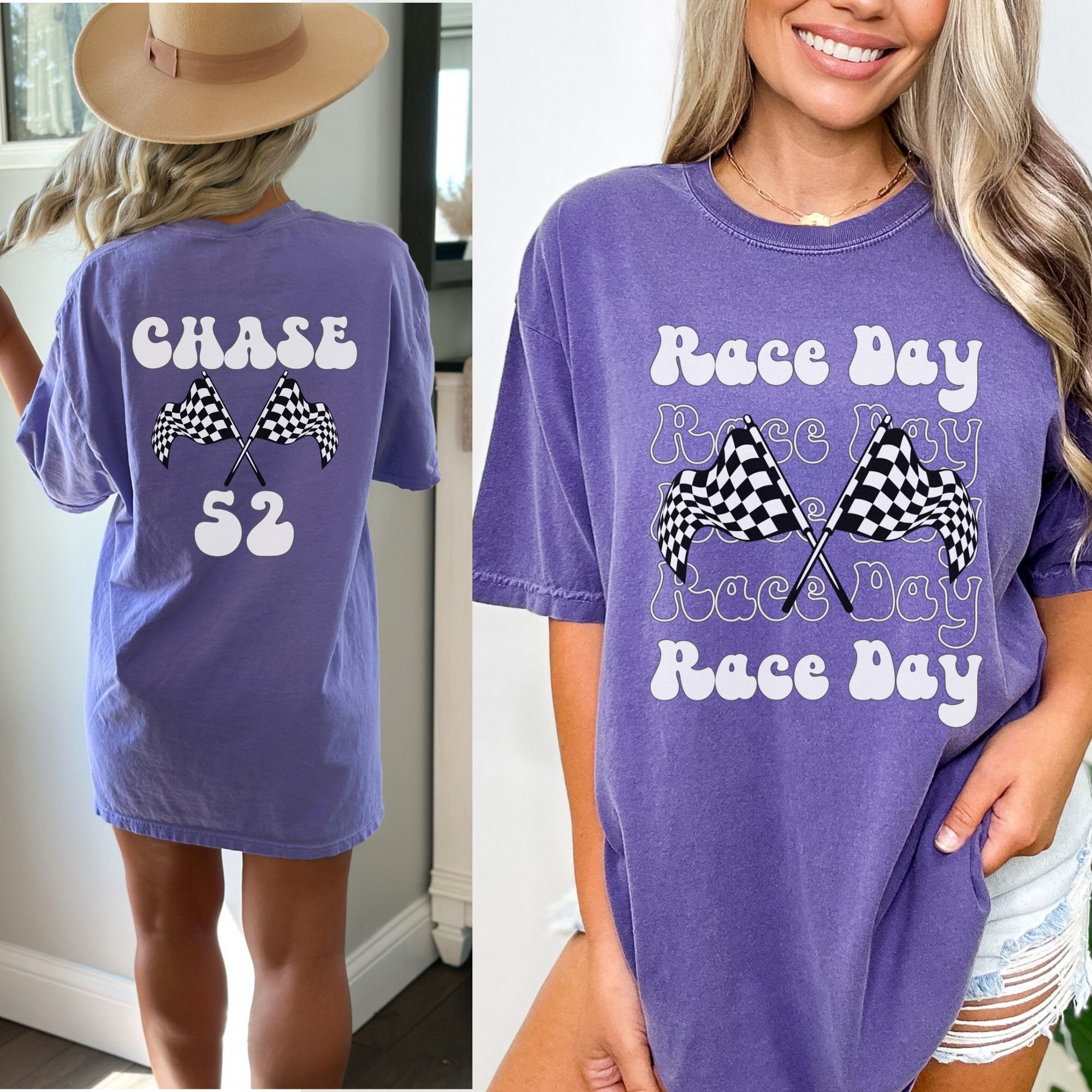 Race Day Custom Shirt, Womens Racing Top, Mom Race T-shirt, Racing ...
