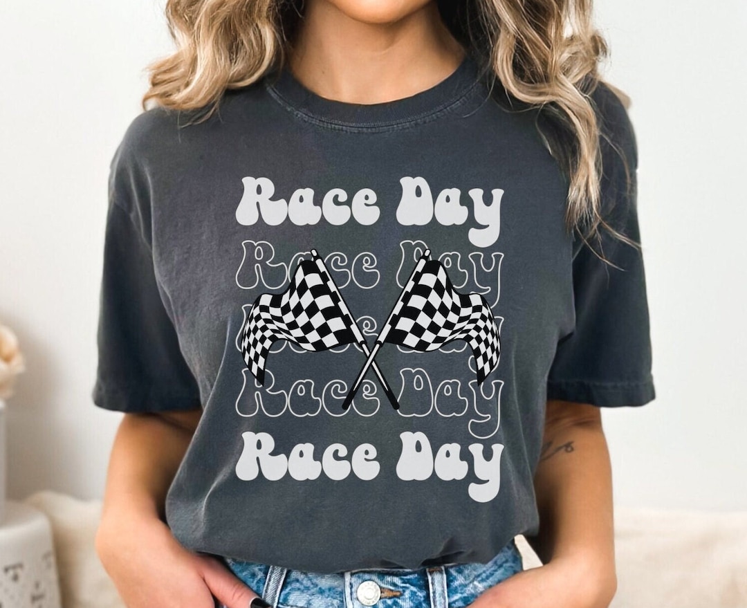 Race Day Shirt, Racing Top for Women, Mom Race T-shirt, Racing Season ...