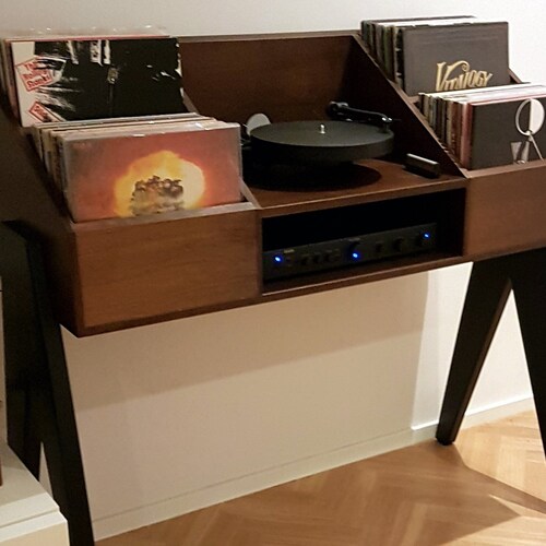 Vinylconsolle Popup Record Display and Turntable Console - Etsy