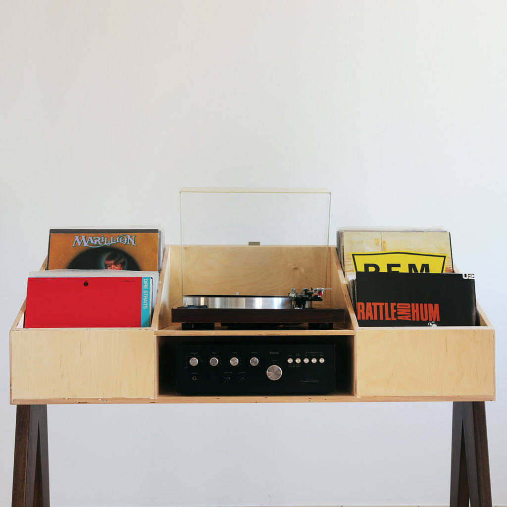 Vinylconsole Record Display and Turntable Console | Etsy