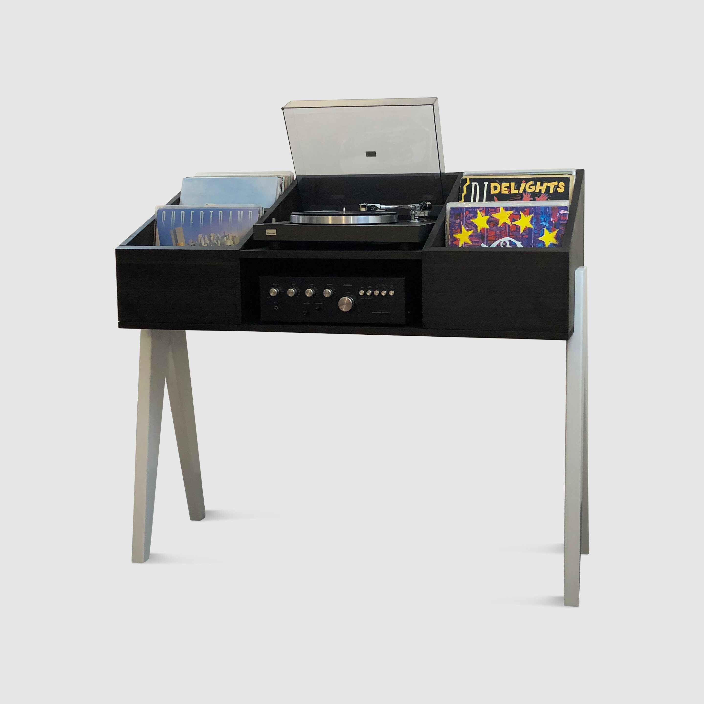 VinylConsolle PopUp Consola vintage para discos y tocadiscos - Etsy España