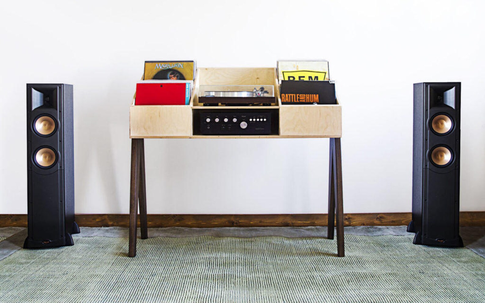 Vinylconsole Record Display and Turntable Console - Etsy