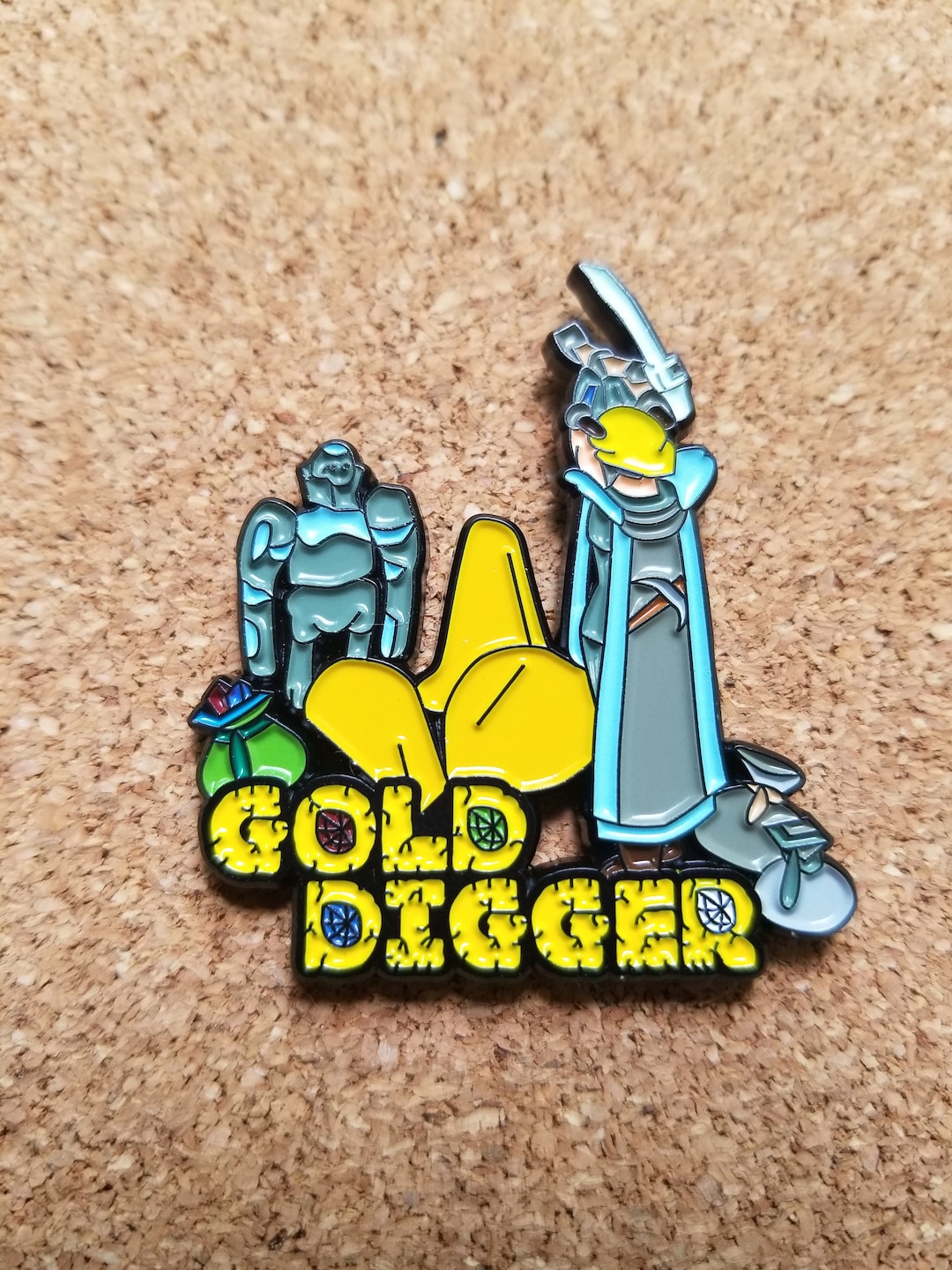 Gold Digger, Mining Pin. Oldschool Runescape Themed Festival Lapel Pin ...