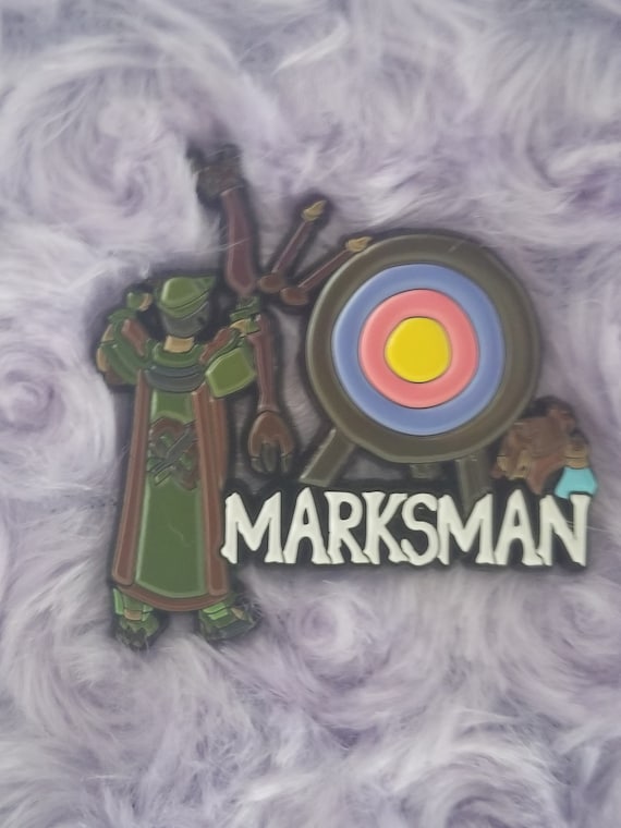 Marksman Range Pin. Oldschool Runescape Themed Festival Lapel - Etsy