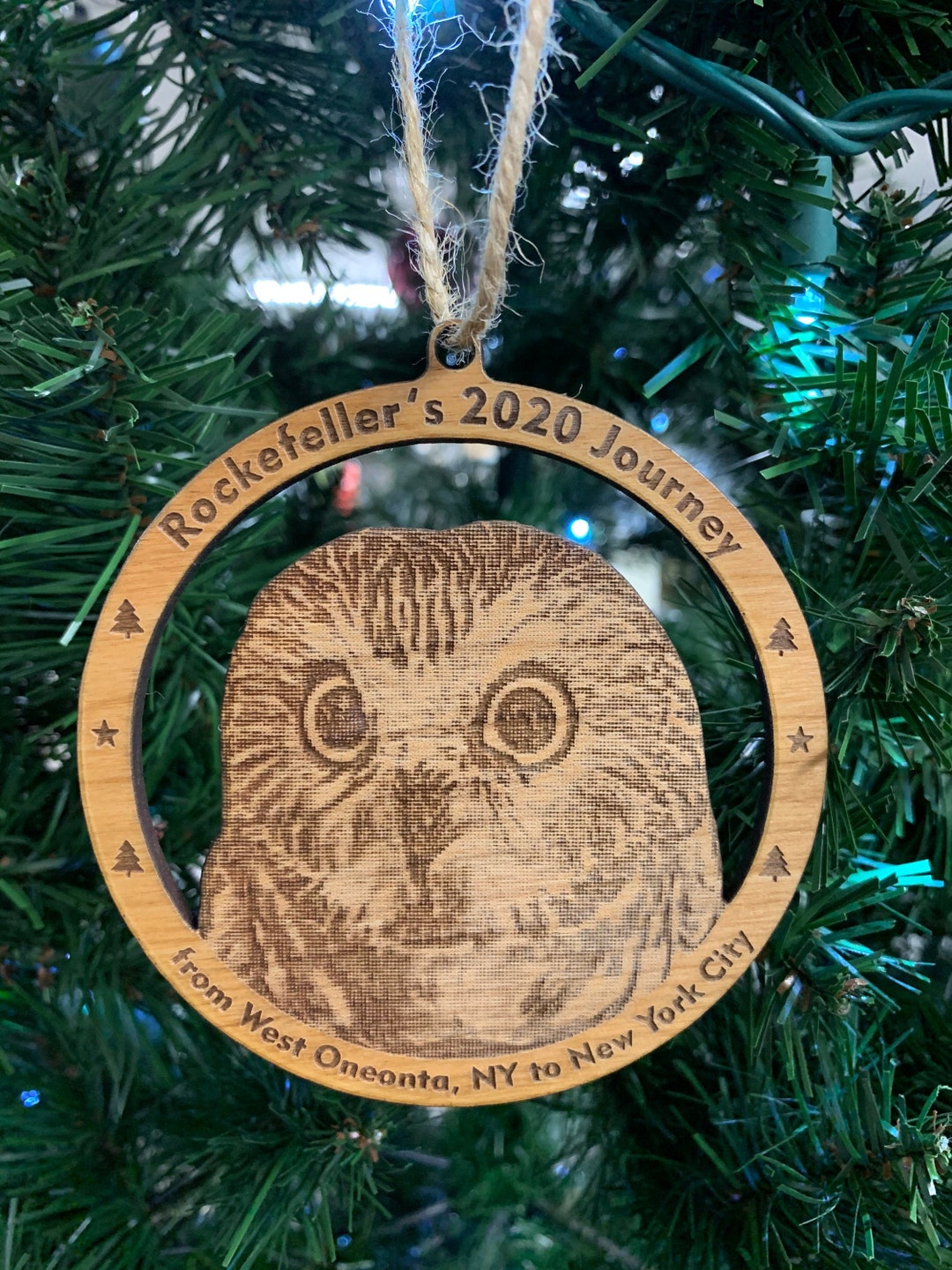 Rockefeller's 2020 Journey Owl Ornament - Etsy