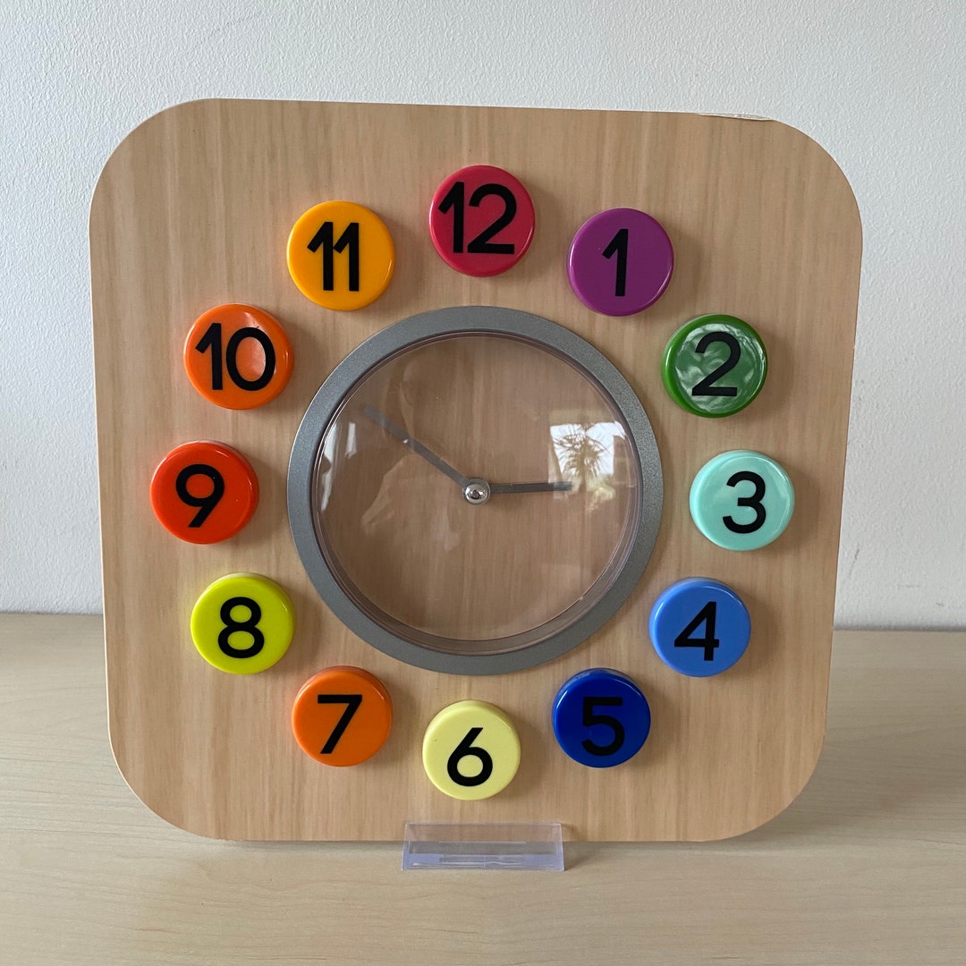 Colorful Wall Clock From IKEA, 90s, "dassigt" Scandinavian Design ...