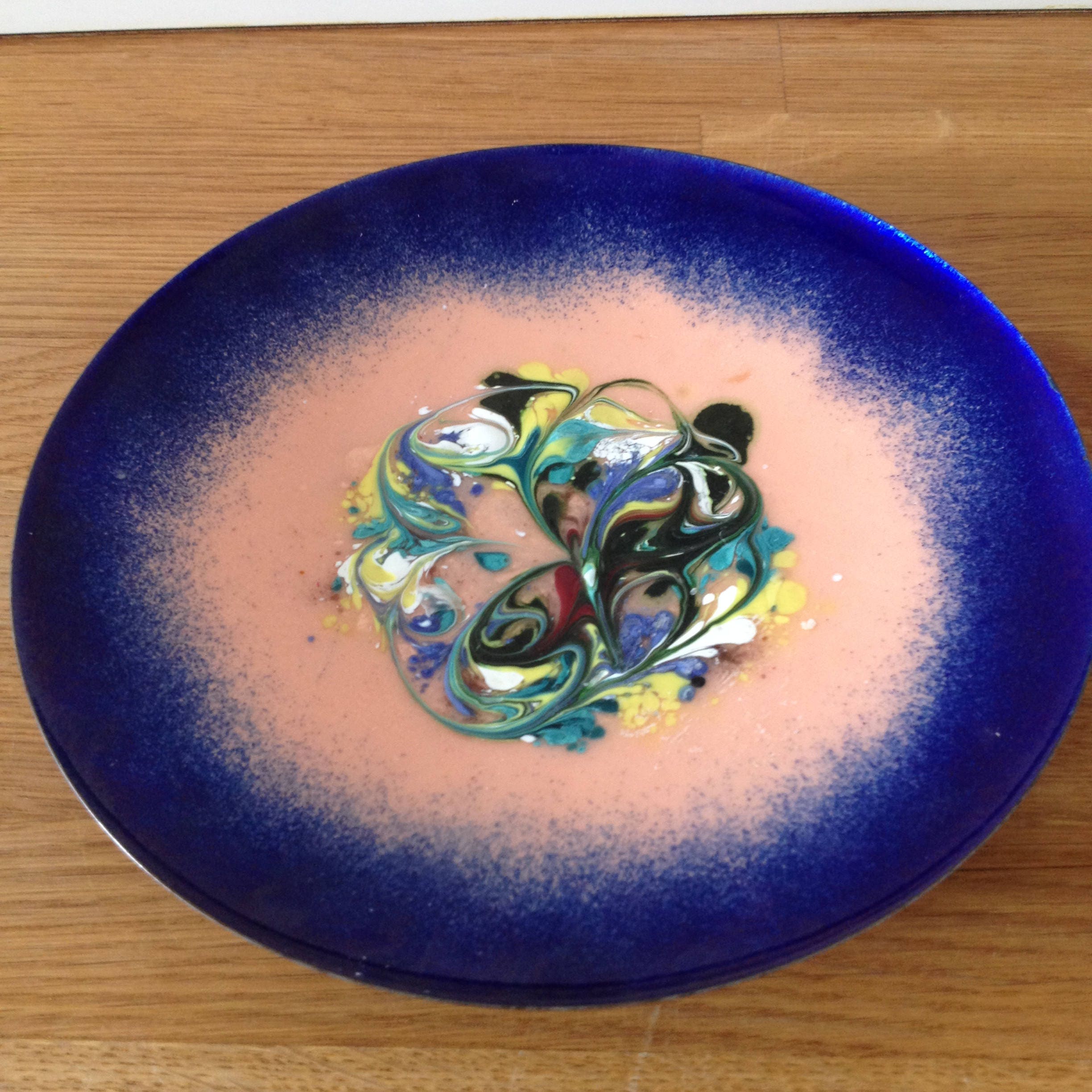 GDR Enamel Plate Enamel Decorative Plate Enamel Jewelry - Etsy