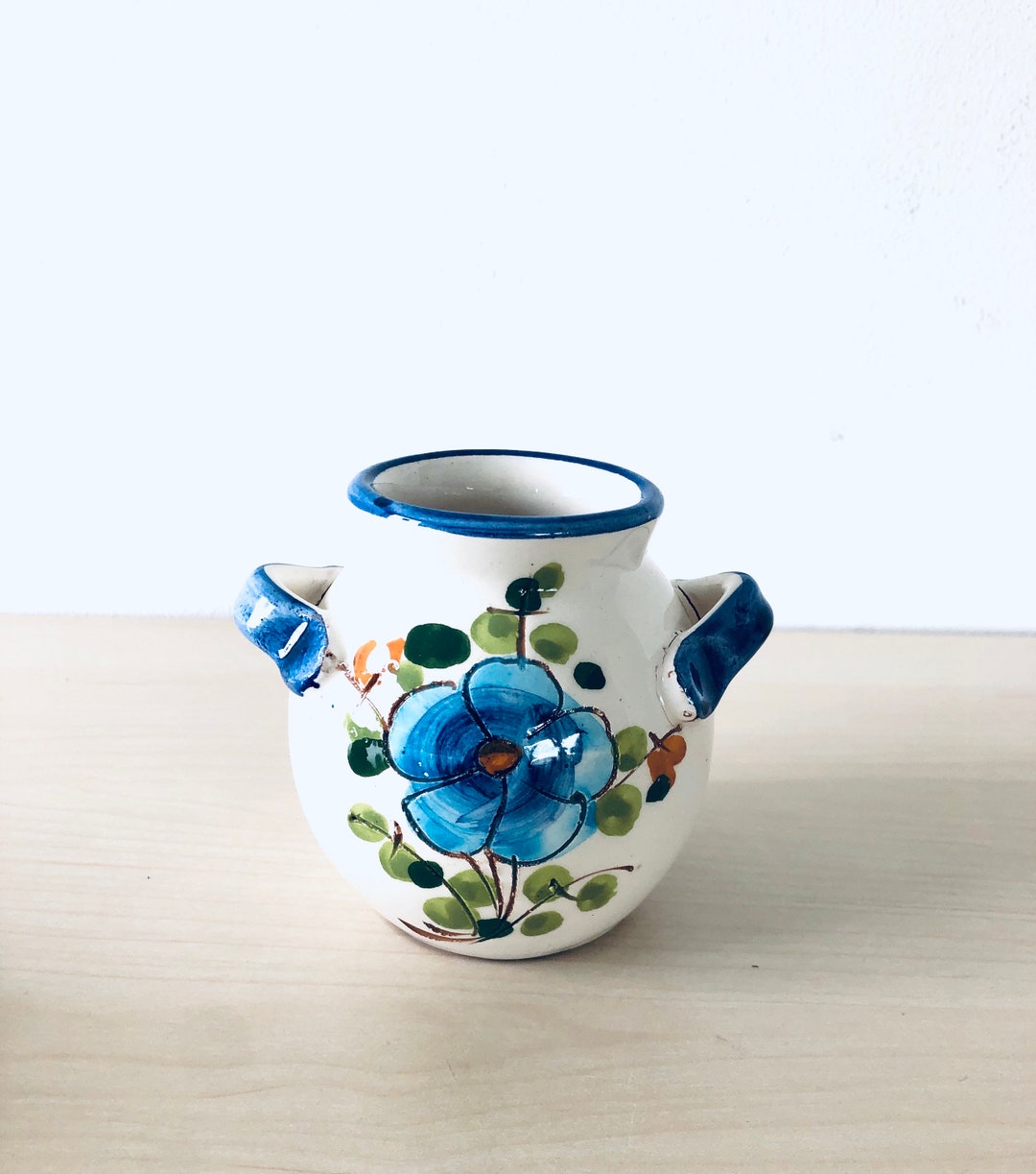 Small Cute Vase With Pretty Floral Pattern, Hand-painted - Etsy