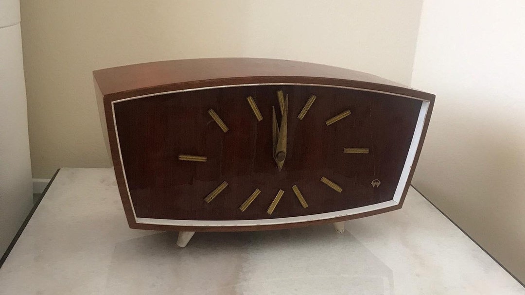 VINTAGE Table Clock - Weimar Mid Century Clock GDR - Mantel Clock in ...
