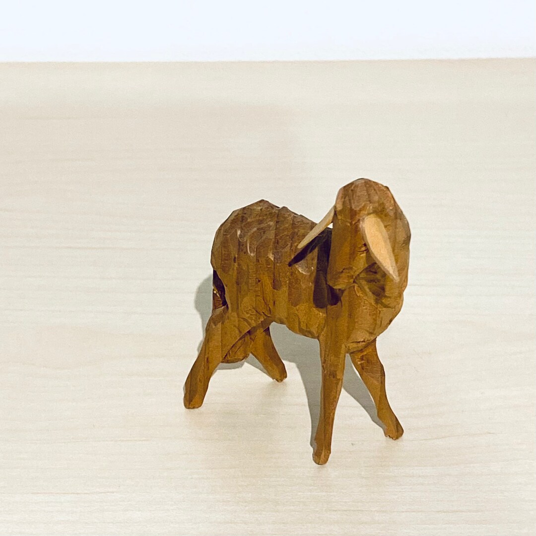 Wooden Sheep Erzgebirge, Hand-carved, Sheep Made of Wood - Etsy