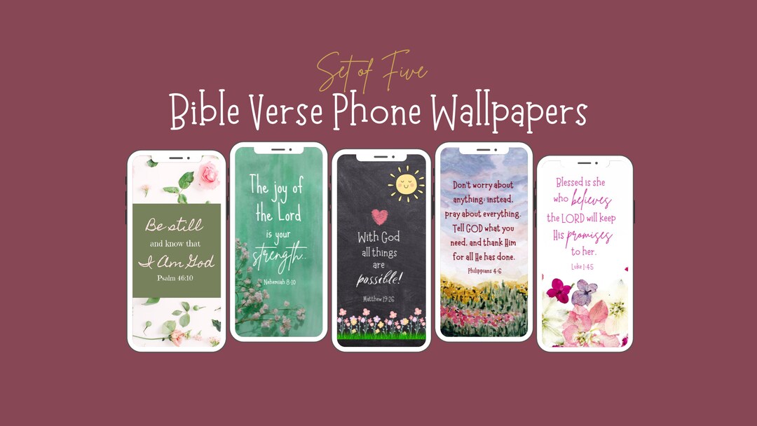 Bible Verse Phone Wallpaper, Scripture Lock Screens, Bible Verses for ...