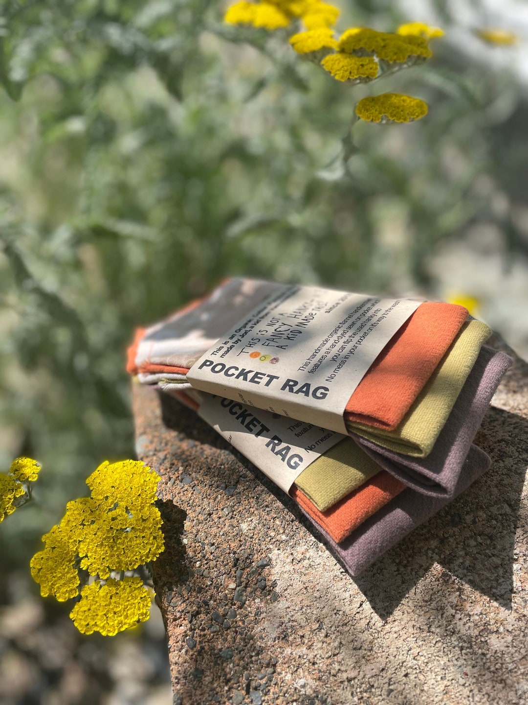 Pocket Rag X3 - Organic Cotton Flannel All Purpose Cloth Hanky ...