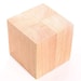 4 Inch Solid Wood Block Cube 4x4x4 Inches for DIY Projects - Etsy