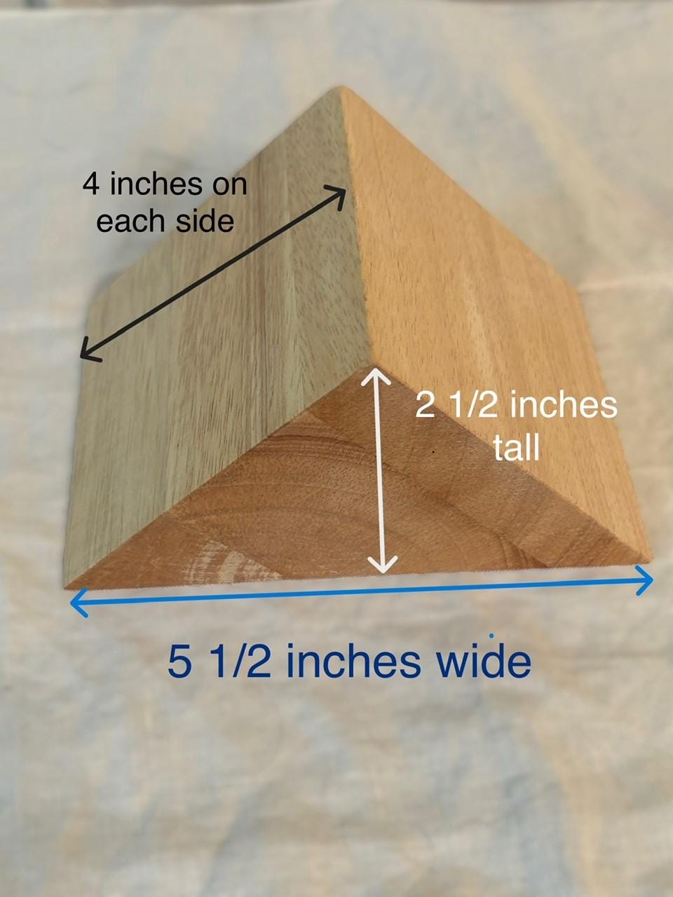 Large Wooden Craft Wood Triangles - Etsy