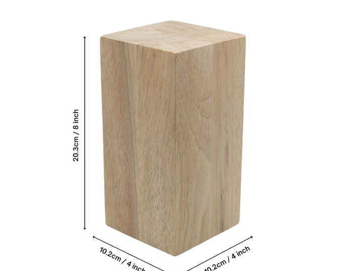 5 Inch Square Unfinished Solid Wood Block Cube for DIY Projects - Etsy