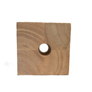 Custom Unfinished Hardwood Block – 3” or 4” Square With Your Choice of ...