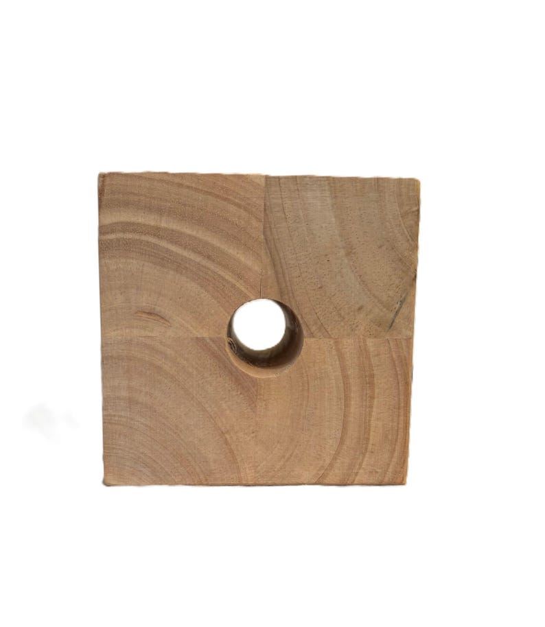 Custom Unfinished Hardwood Block – 3” or 4” Square With Your Choice of ...