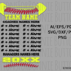 Softball Svg, Template, Champion Svg, All Star Svg, All Star Champion ...