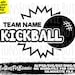 Kickball Svg, Kickball Team Svg, Kickball Game Svg, Shirt Design, DXF ...
