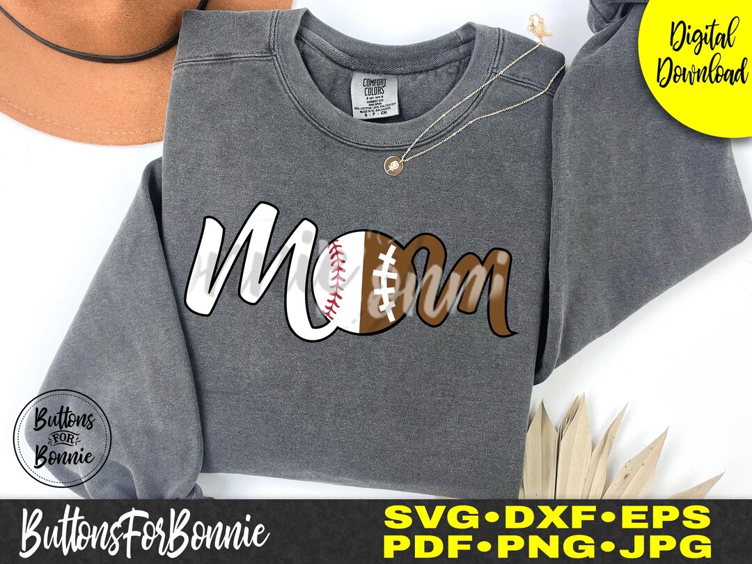 Mom Svg, Baseball Svg, Football Svg, Cut File, Sports Svg, Shirt Design ...