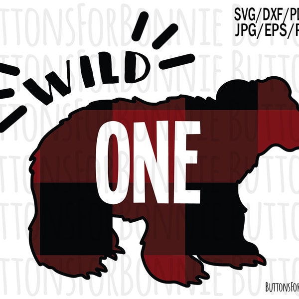Wild One Bear - Etsy